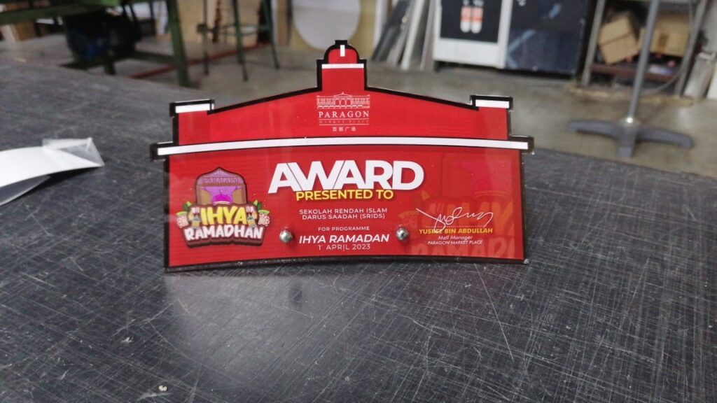 Acrylic Signage with Bolt Nut