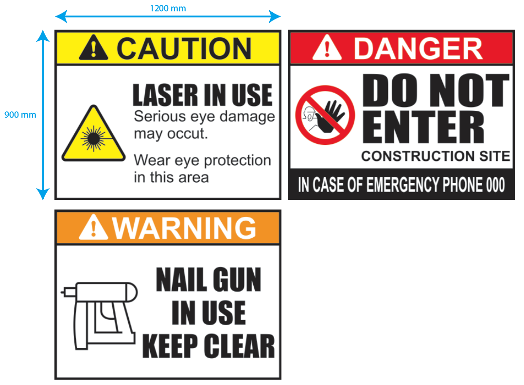 Caution Safety Signage Board Indoor And Outdoor