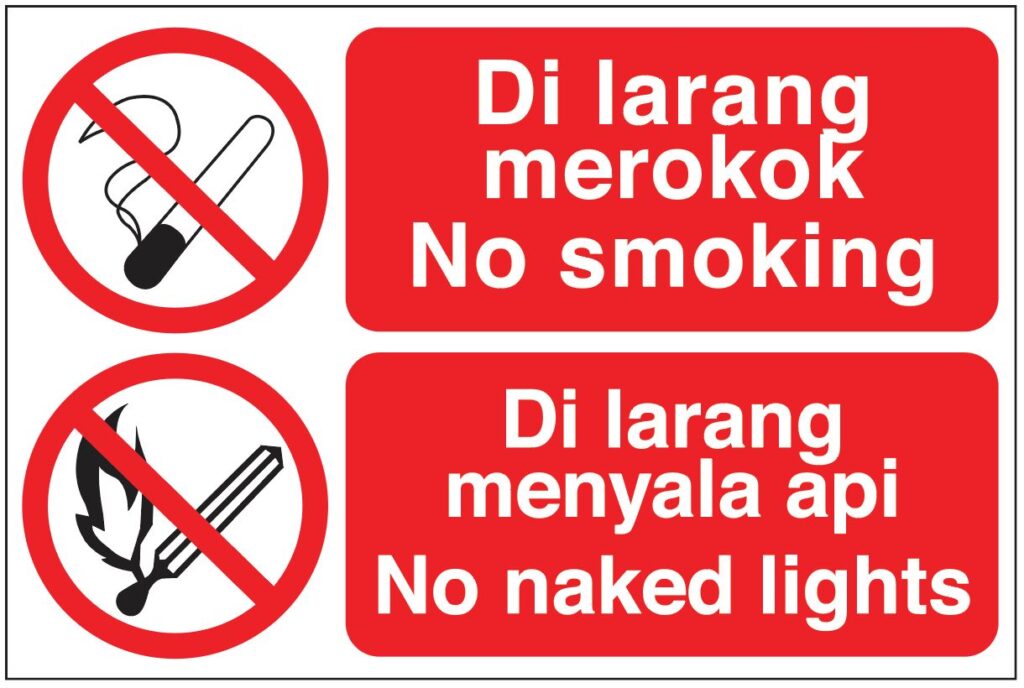 Prohibited Safety Signage