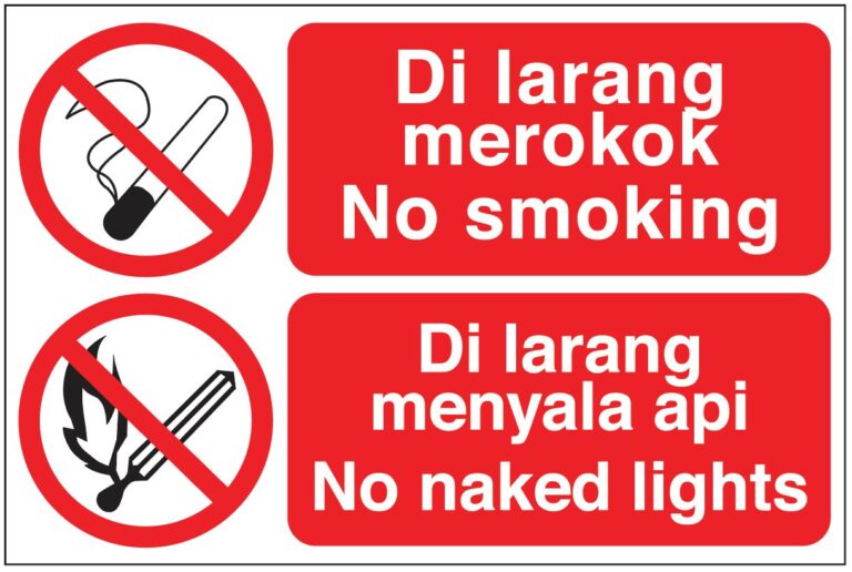 Prohibited Safety Signage