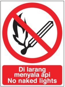 Prohibited Safety Sign