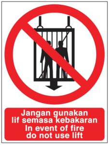 Prohibited Safety Sign