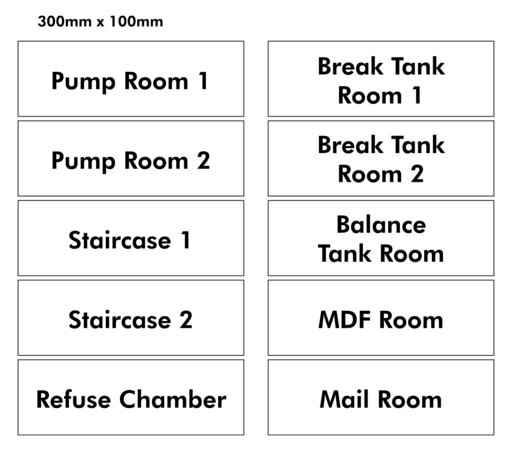 Apartment Signage
