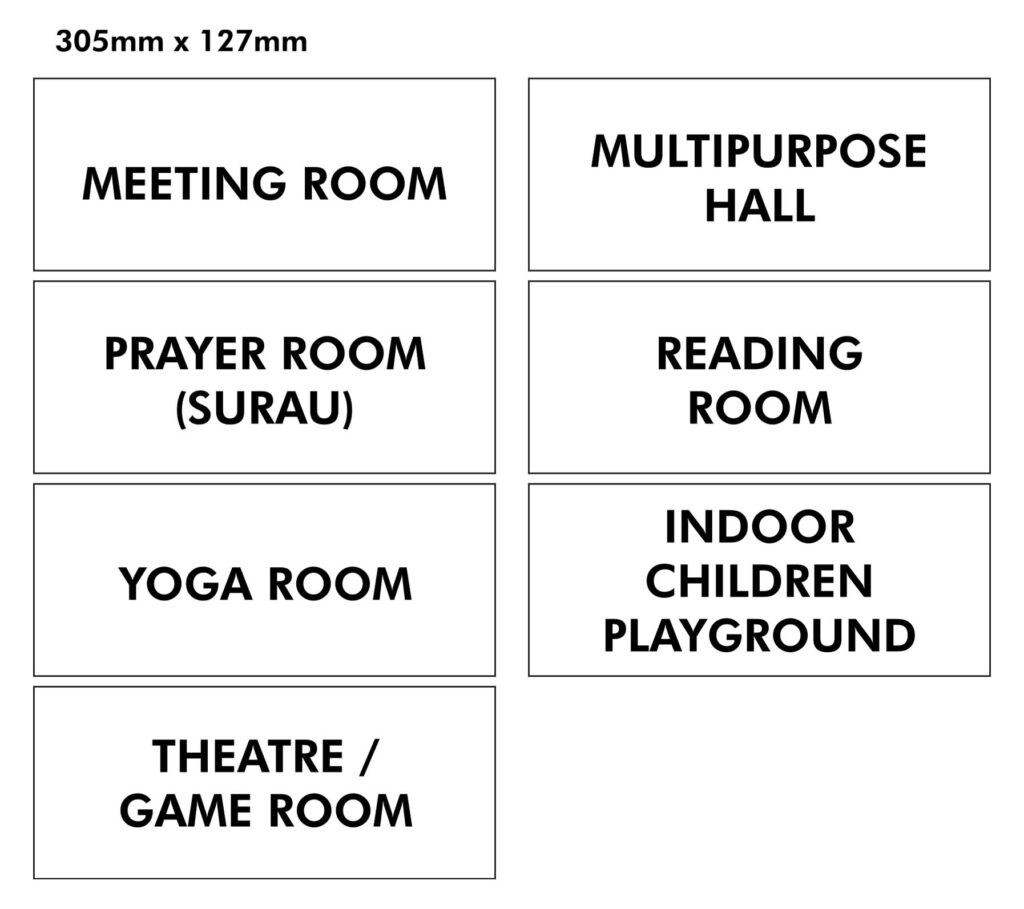 Apartment Signage