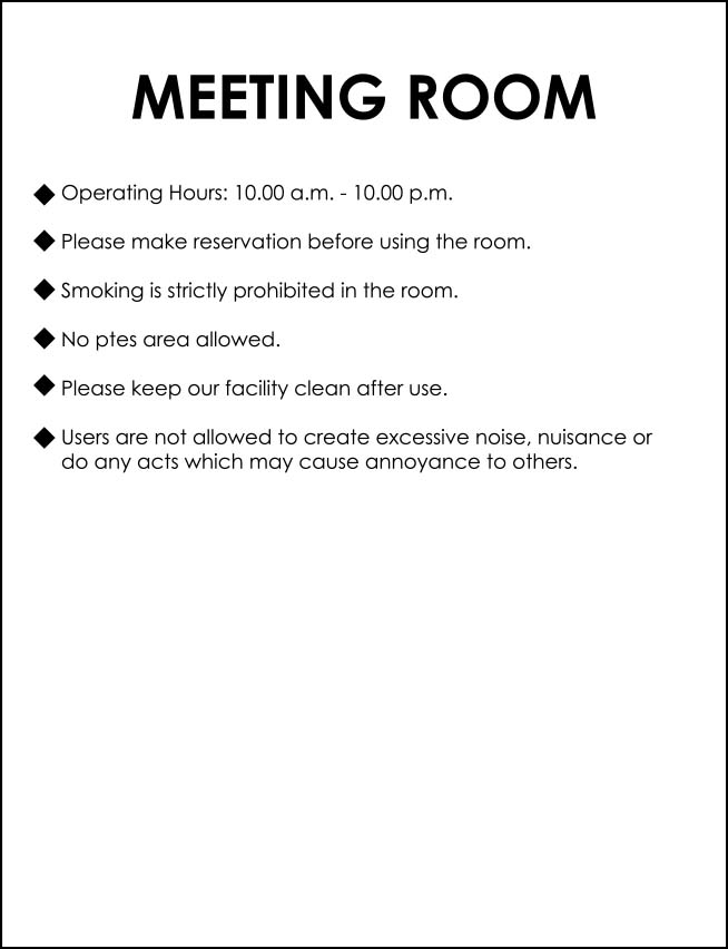 Rules Sign