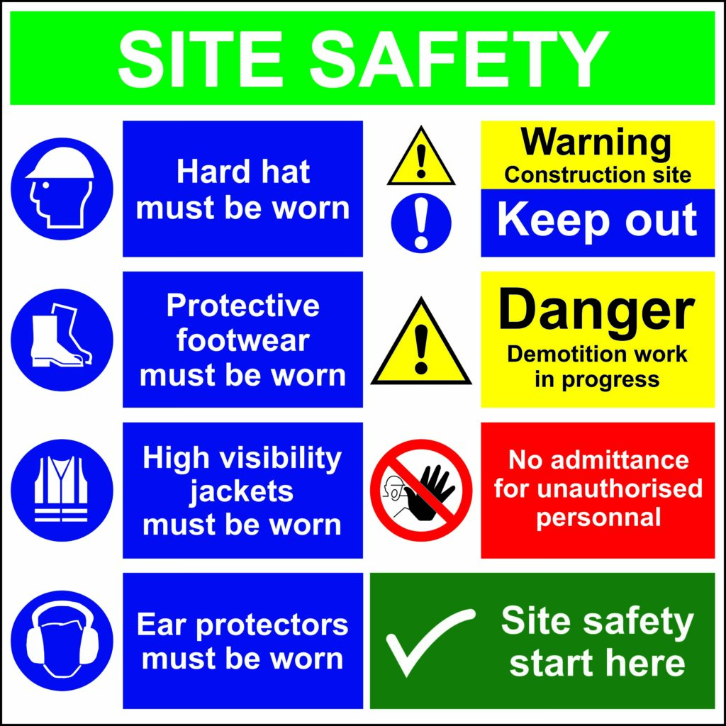 Site Safety Signage Board Indoor And Outdoor