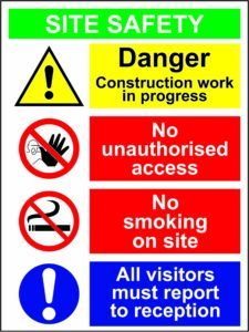 Safety Board For Construction Site