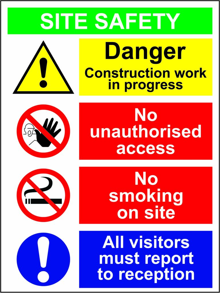Safety Board For Construction Site