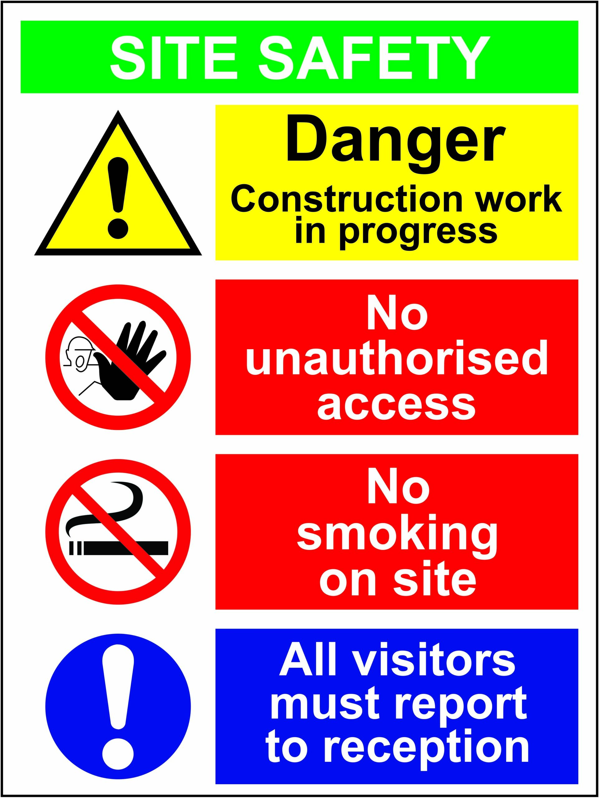 Safety Board For Construction Site